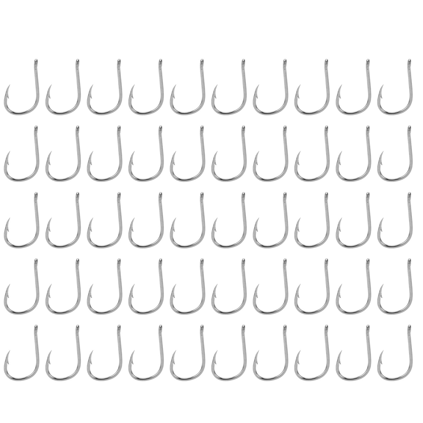 50Pcs Fishing Hook for Iseama Fish Hook Barbed Type High Carbon Steel ...