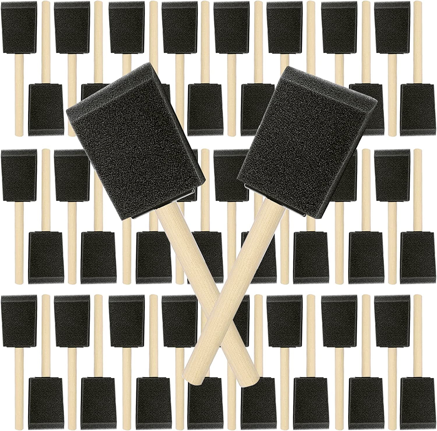 50Pcs Foam Brushes,Foam Paint Brushes,2 Inch Sponge Paint Brush,Sponge Brushes for Painting,Foam ...