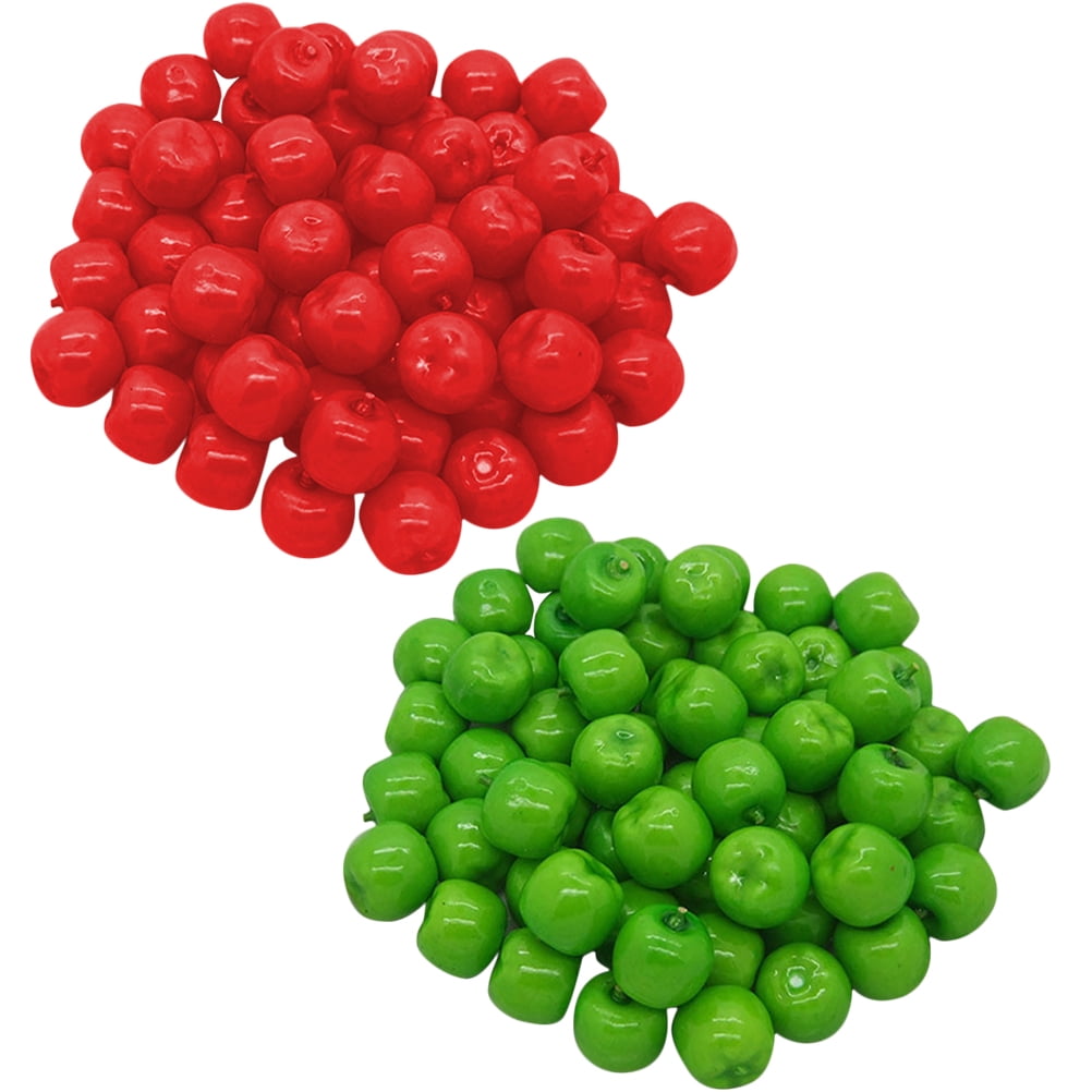 50Pcs Foams Apples Mini Apples Charms Mini Foams Apples Fake Fruit ...