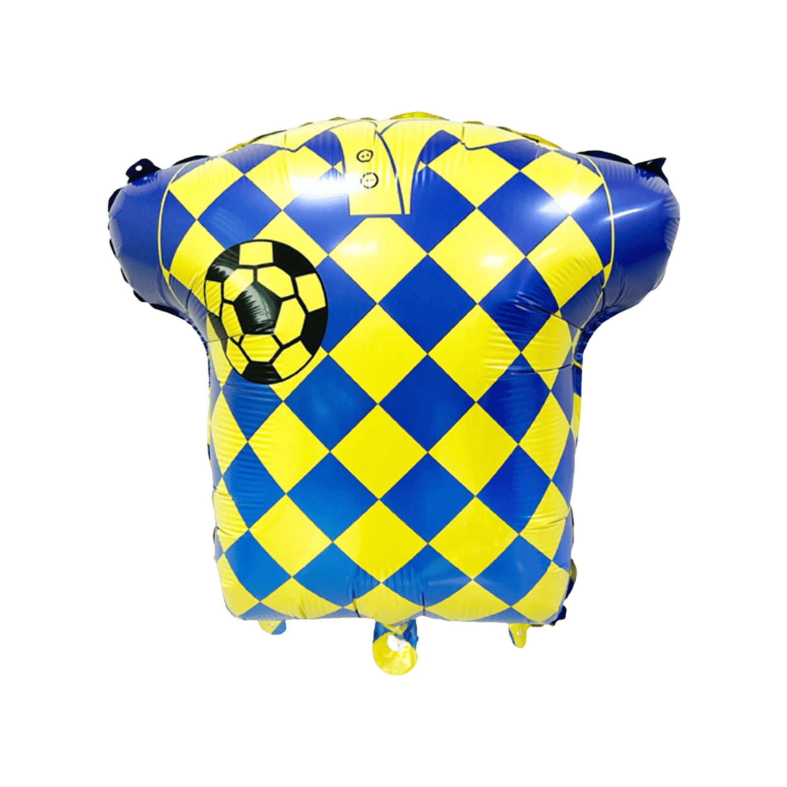 50Pcs Football Party Aluminum Mylar Balloons, Jersey Style Blue ...