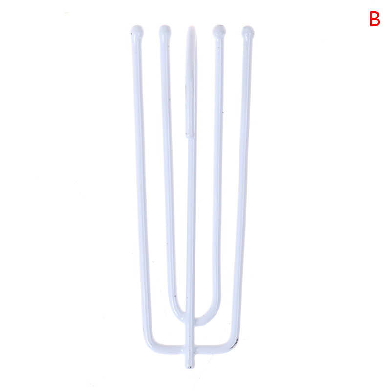 50Pcs Four Fork Metal Anti-rust Curtain Tape Hook Curtain Cloth Ring ...