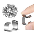 50Pcs Galvanized Steel Gutter Clips, Heavy Duty Metal Light Hanging ...