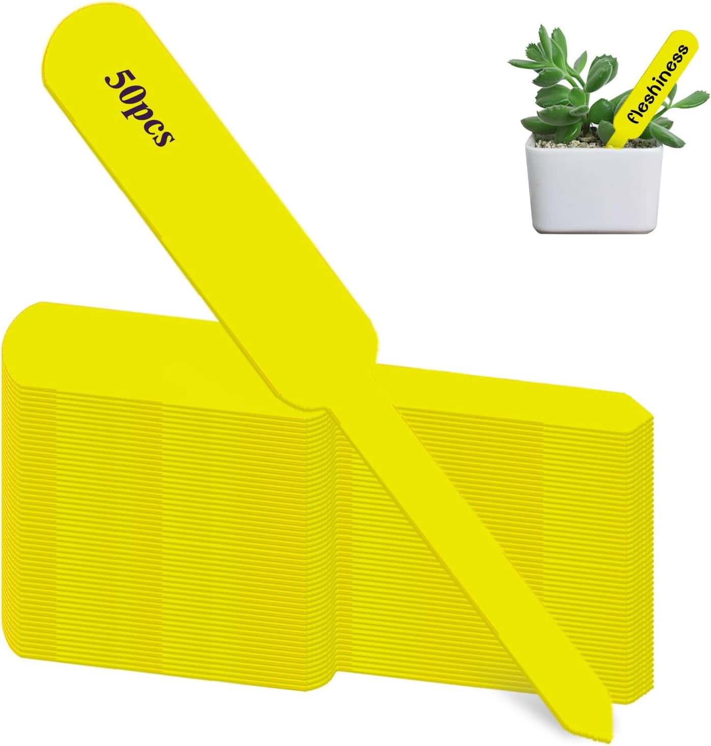 50Pcs Garden New Plant Tags Plastic Anti-UV Nursery Flowers Labels ...