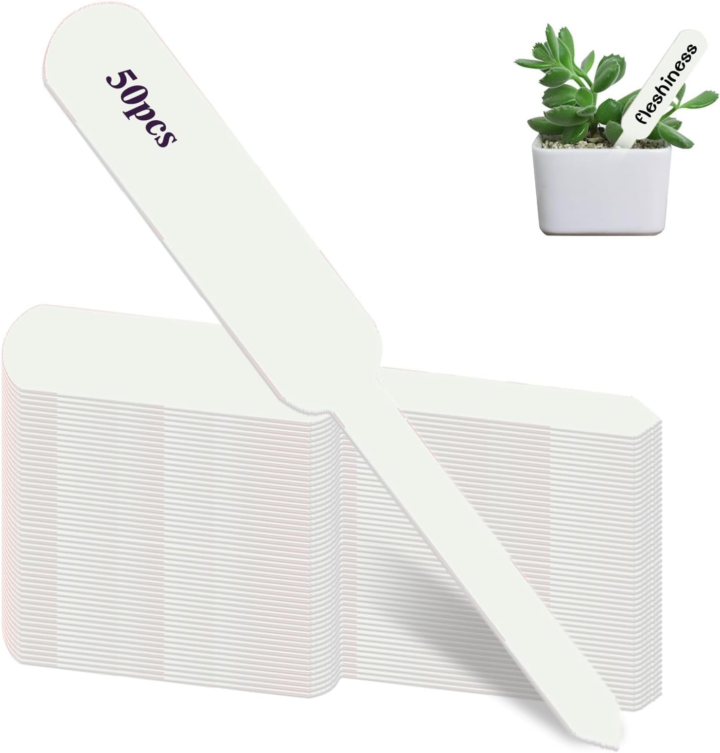 50Pcs Garden New Plant Tags Plastic Anti-UV Nursery Flowers Labels ...