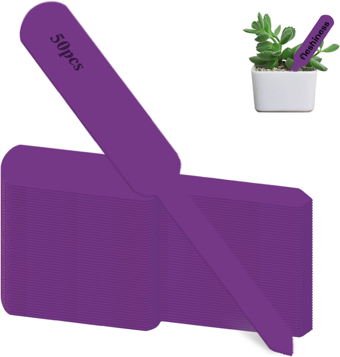 50Pcs Garden New Plant Tags Plastic Anti-UV Nursery Flowers Labels ...