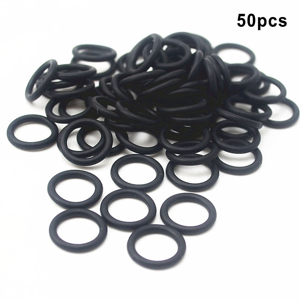 50Pcs Garden Water Pipe Pacifier Connector Black O-Ring Sealing Leather ...