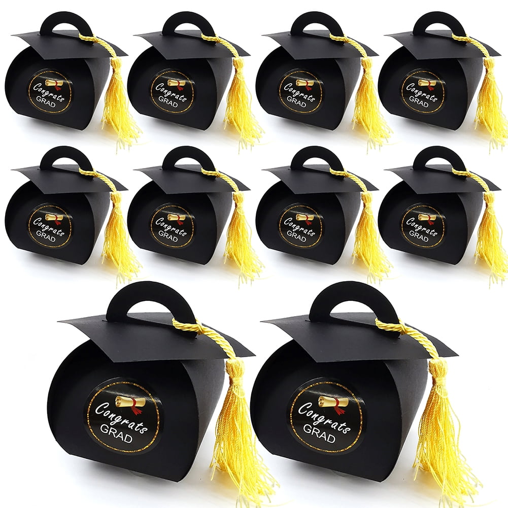 50Pcs Graduation Cap Candy Boxes Graduation Party Centerpiece ...