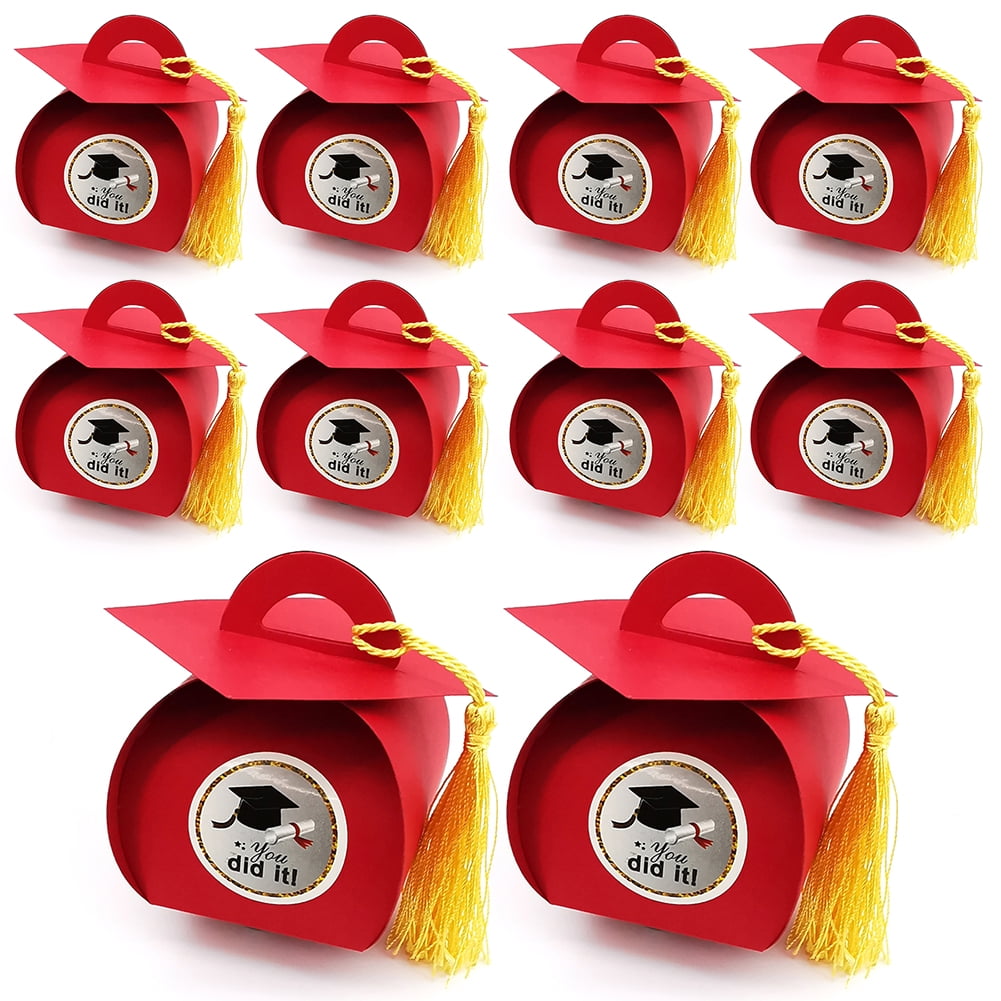 50Pcs Graduation Cap Candy Boxes Graduation Party Centerpiece ...