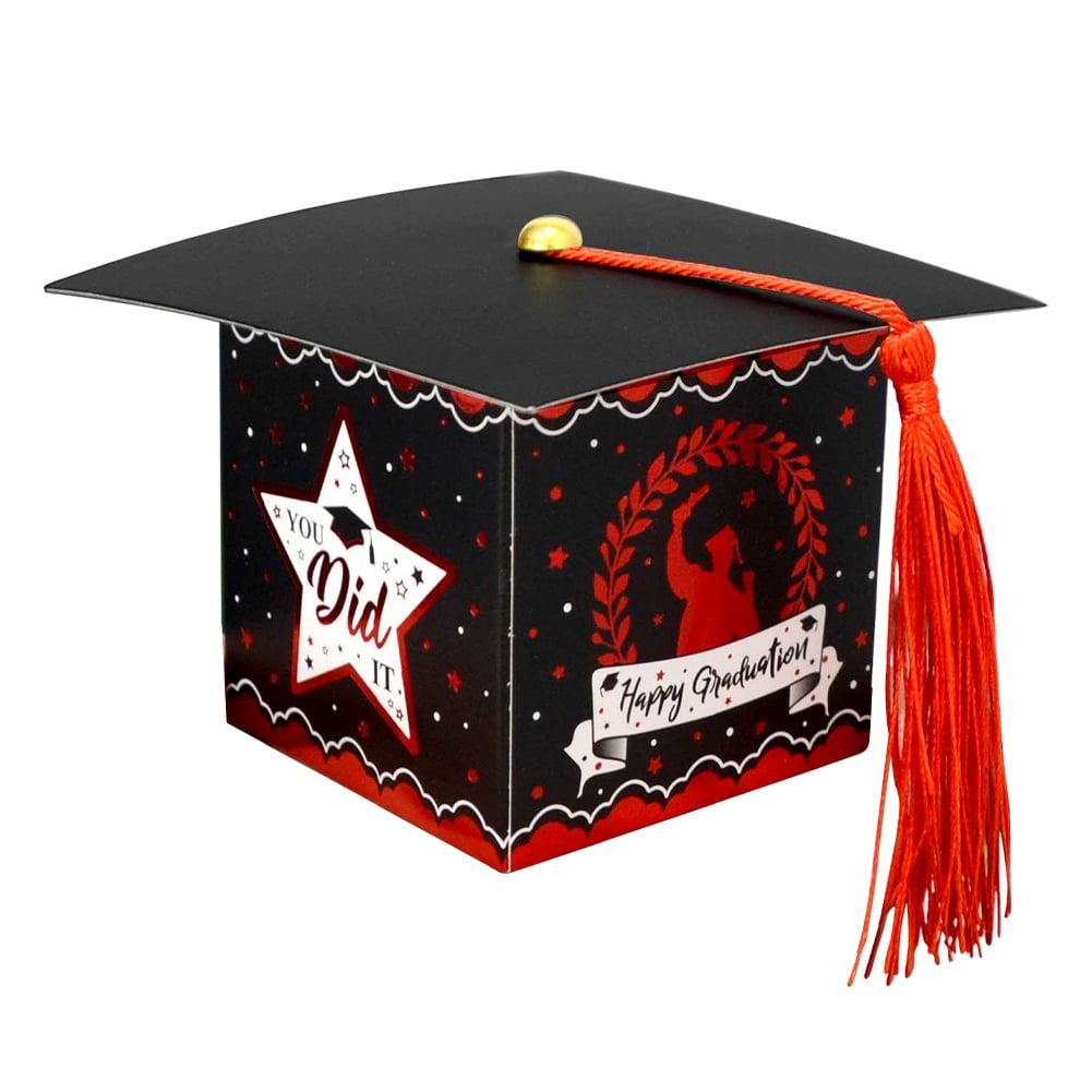 50Pcs Graduation Cap Candy Boxes Graduation Party Gift Boxes Candy ...