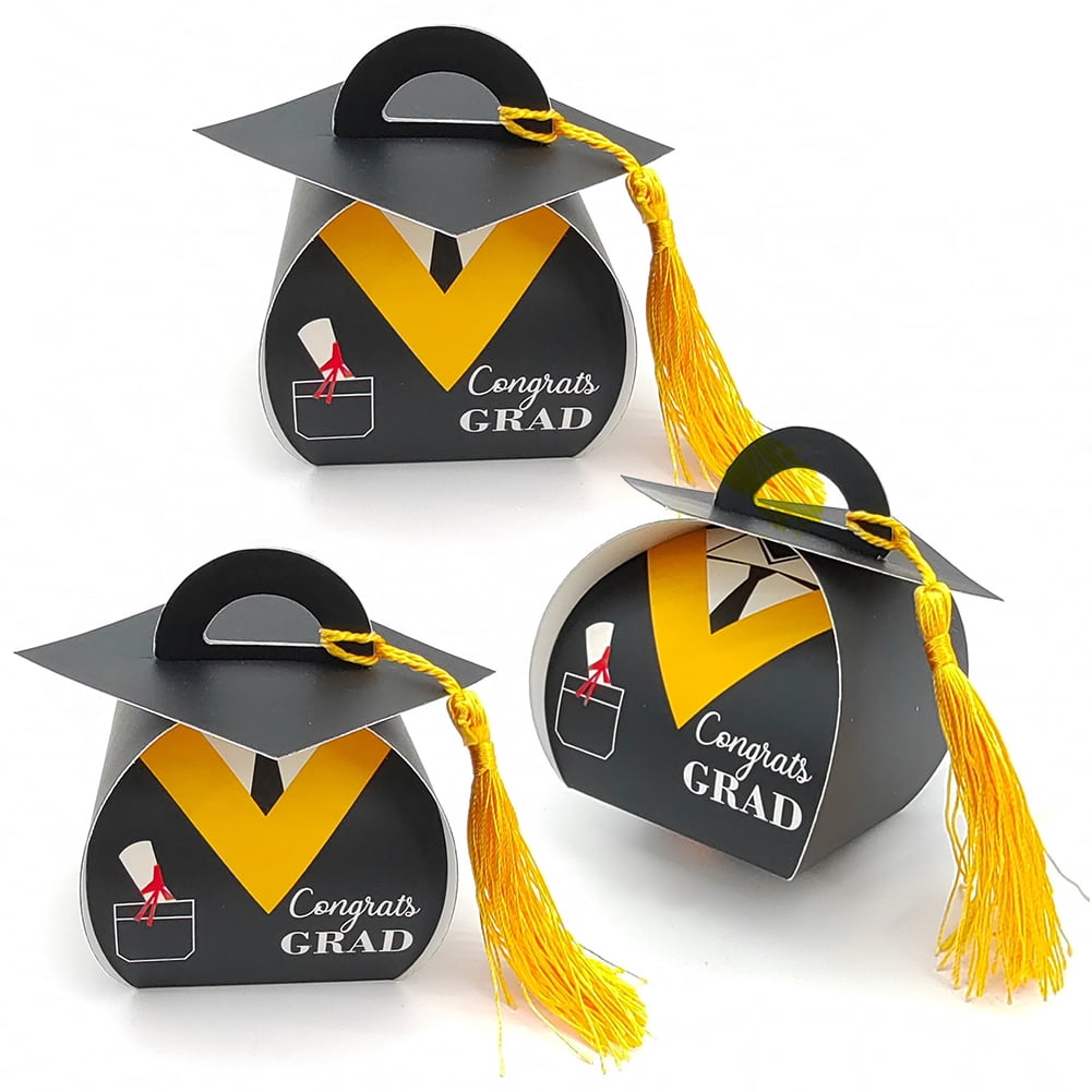 50Pcs Graduation-Themed Candy Boxes Graduation Celebration Table ...