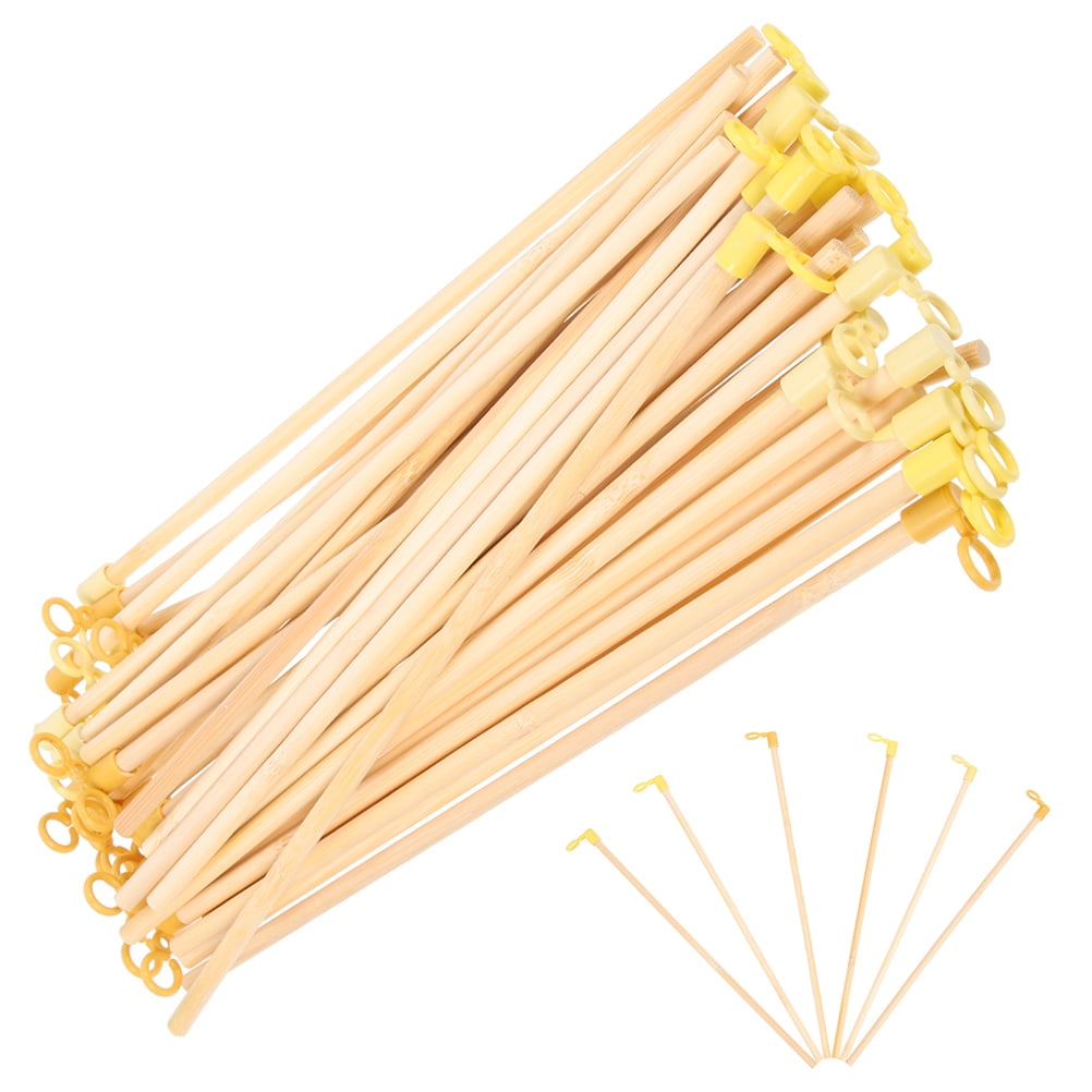 50 Pcs Wooden Lantern Sticks for DIY Use Long Handles with No Burr ...
