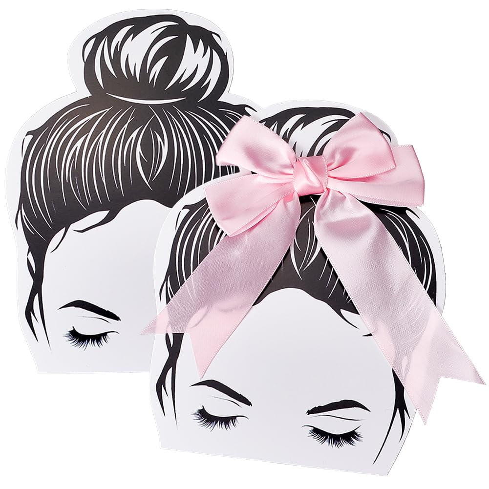 50Pcs Headband Display Cards Hair Cards Display Women Shaped White ...