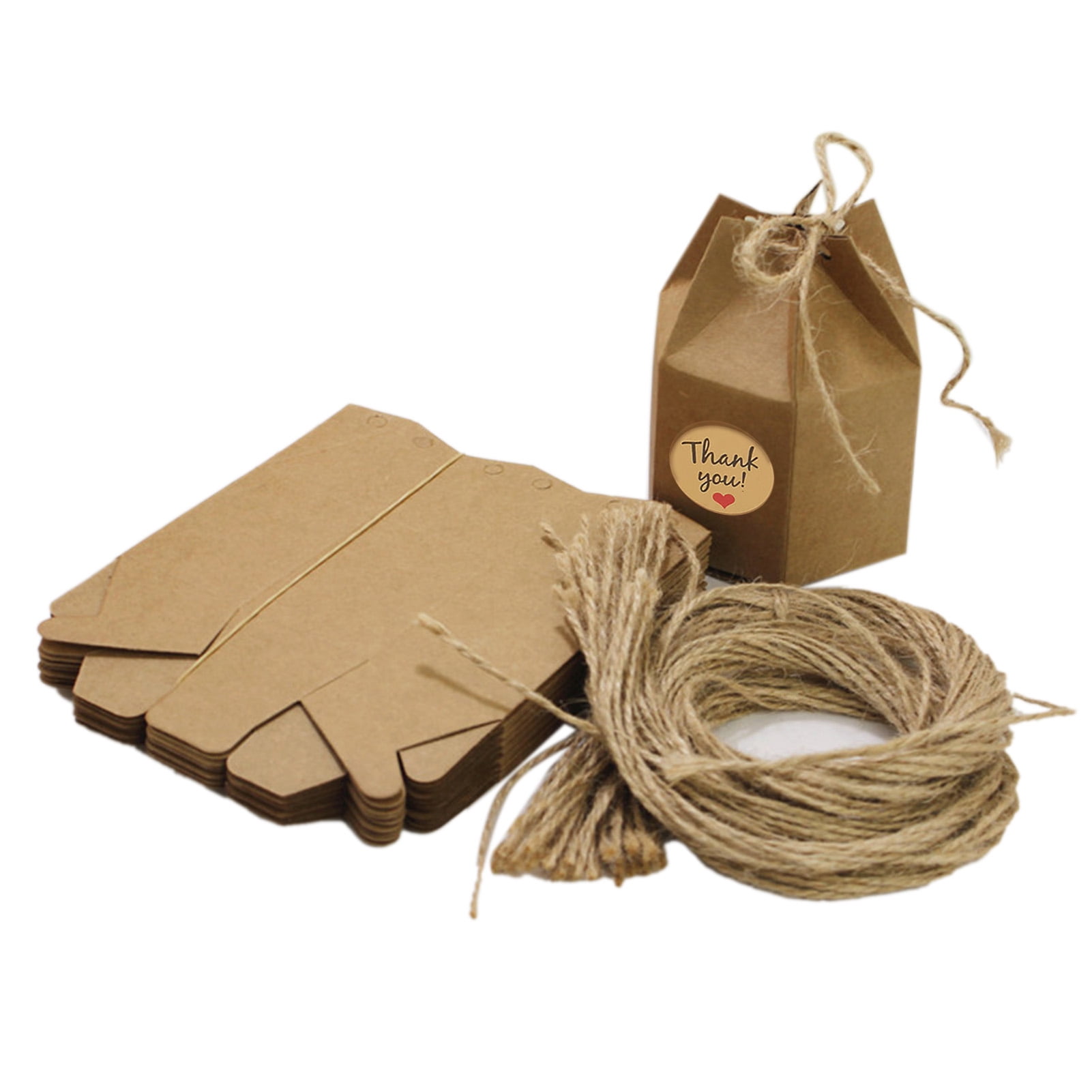 50Pcs Hexagonal Candy Treat Box Exquisite Gift Packaging Box for ...