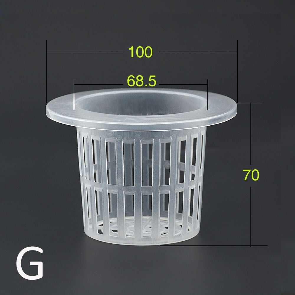 50Pcs Hydroponic Colonization Mesh Pot Net Cup Basket Hydroponic ...