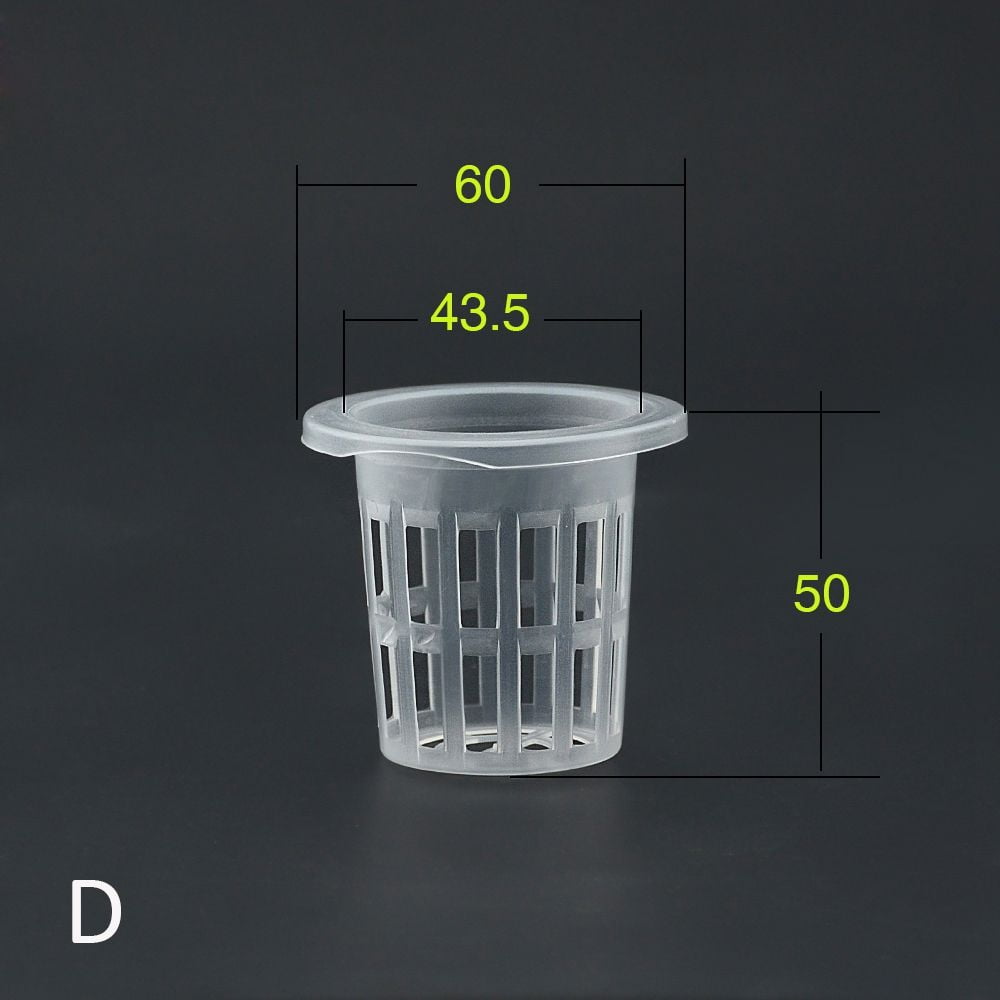 50Pcs Hydroponic Colonization Mesh Pot Net Cup Basket Hydroponic ...