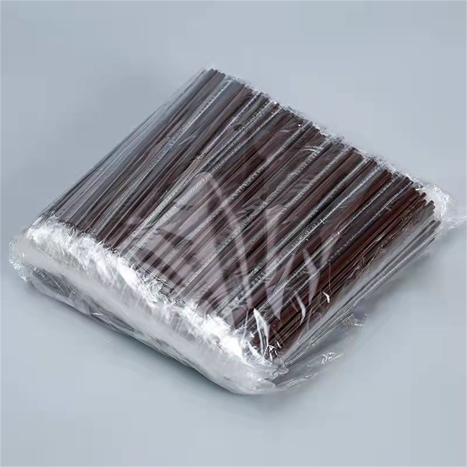 50Pcs Individually Wrapped Straws,7In Plastic Drink Stirrer Sticks ...