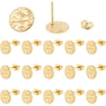 50Pcs Ion Plating(IP) 304 Stainless Steel Stud Earring Findings with ...
