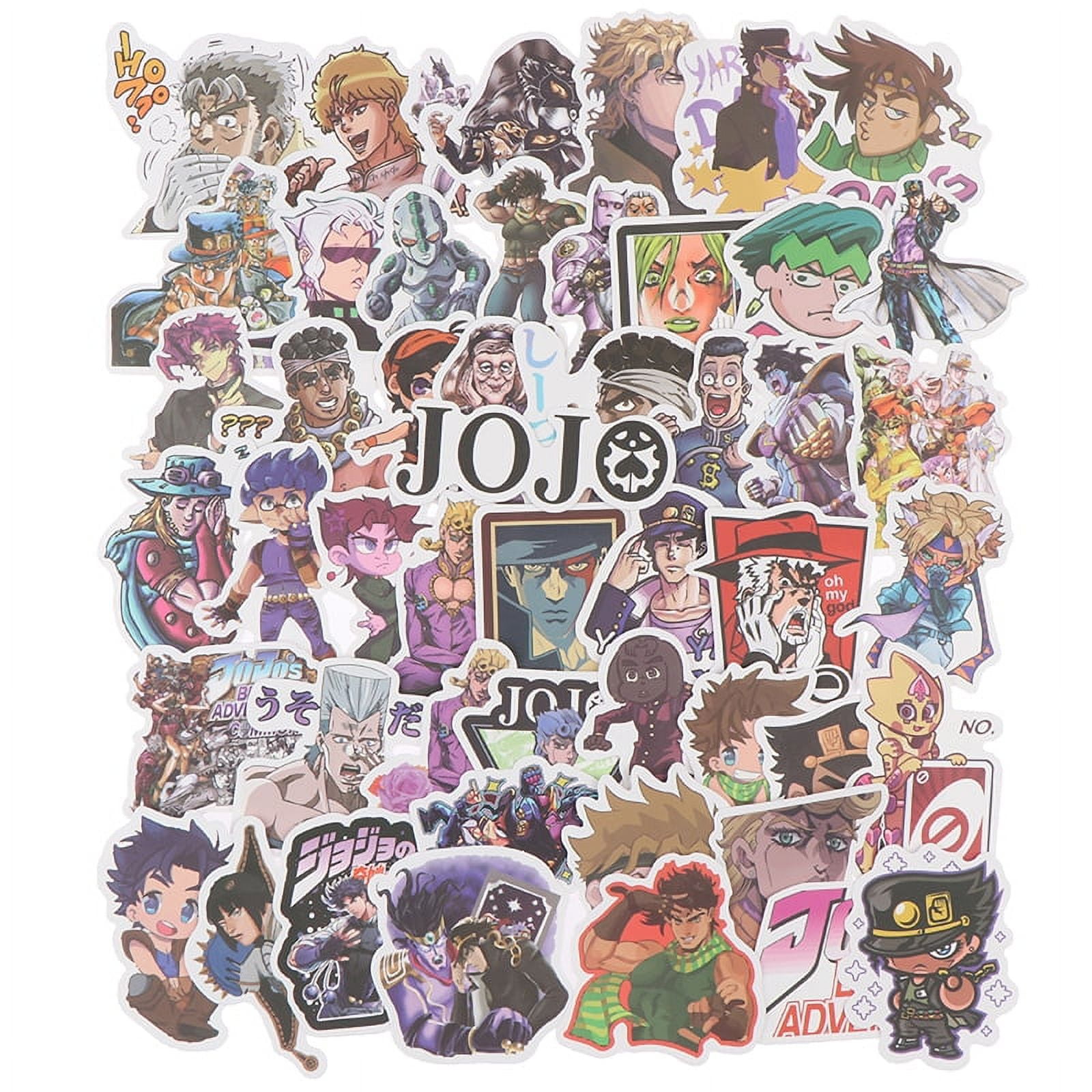 50Pcs Jojos Bizzare Adventure Stickers For Motorcycle Laptop Bicycle ...
