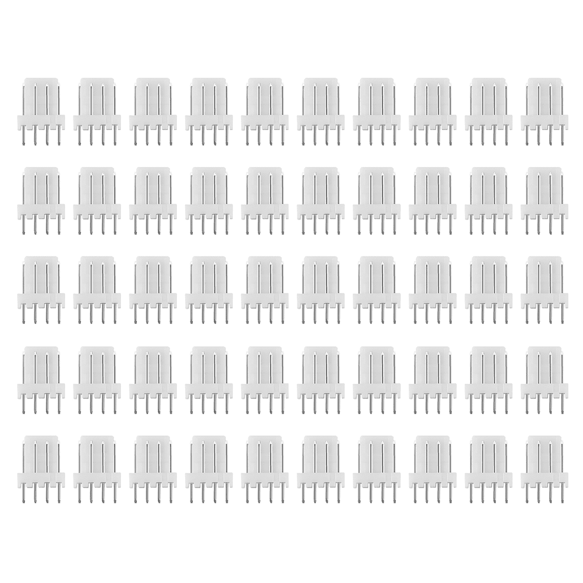 50Pcs KF2510 Connector 2.54MM Male Pin Header 4Pin Fan Connector for ...