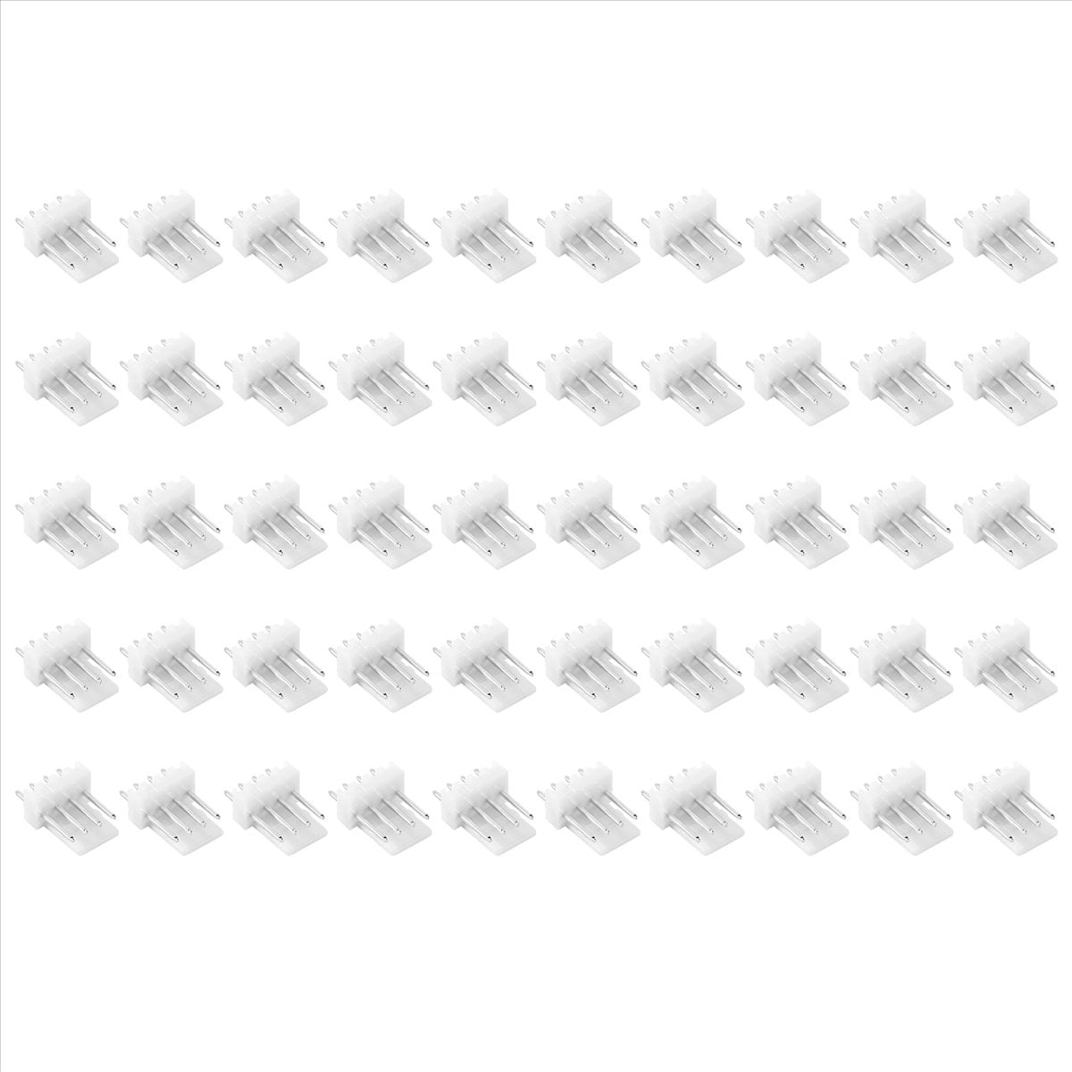 50Pcs KF2510 Connector 2.54MM Male Pin Header 4Pin Fan Connector for ...