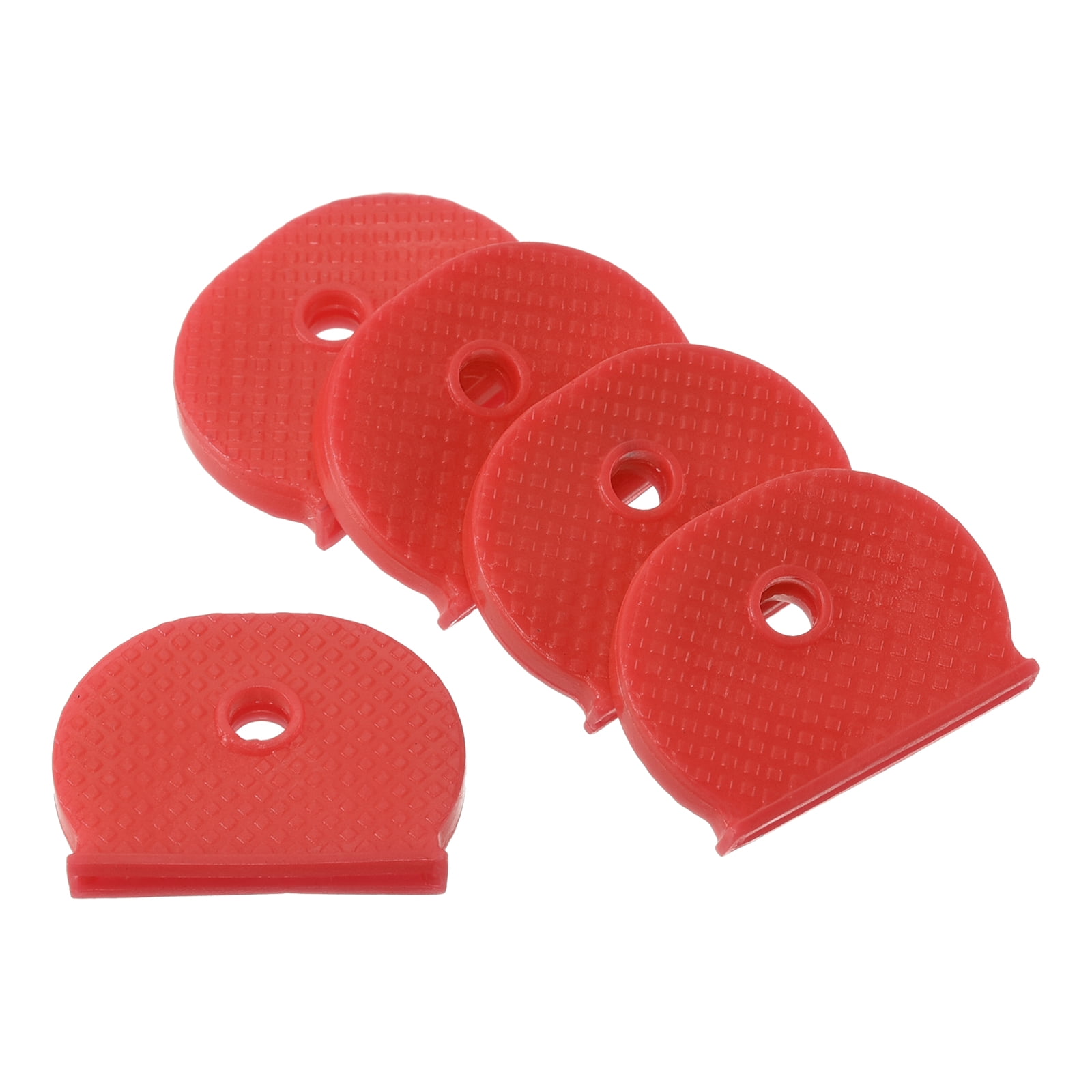 50Pcs Key Cap Cover Tags Keys Identifier Label ID Silicone Sleeve Red ...