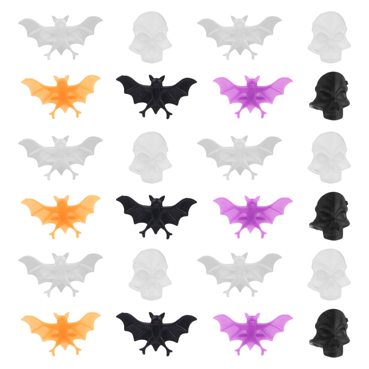 50Pcs Kids Colorful Ring Plastic Finger Ring Halloween Party Ring Kids ...