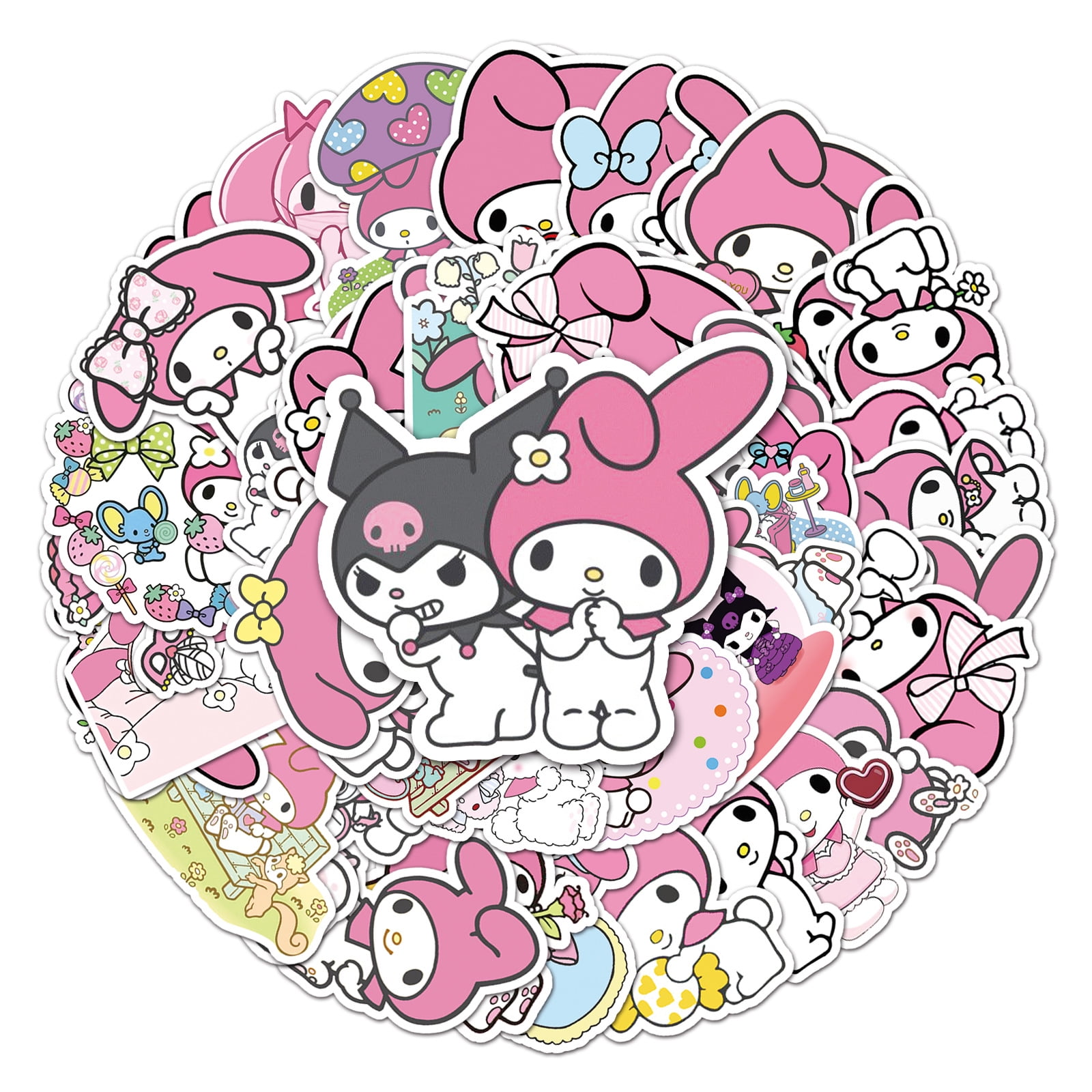 50Pcs Kids Sanrio Stickers Pack Cute Cartoon Characters Stickers Movie ...