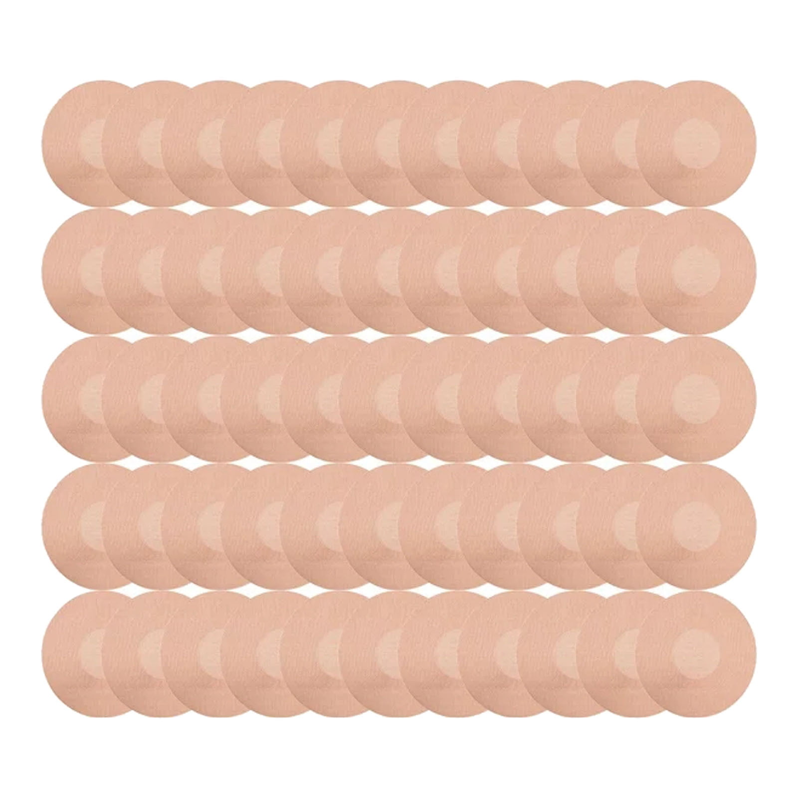 50Pcs Libre Sensor Covers Adhesive Flesh Flexible CGM Without Glue ...