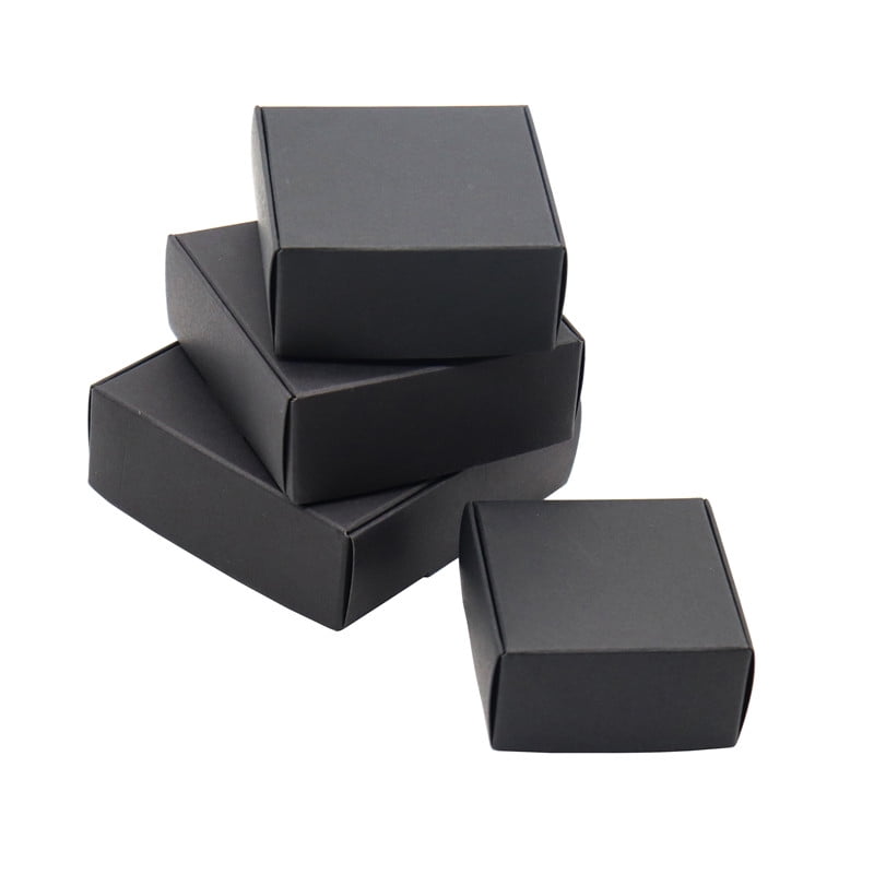 50Pcs/Lot Gift Box kraft Paper Jewelry Boxes Blank Carry Case Jewelry ...