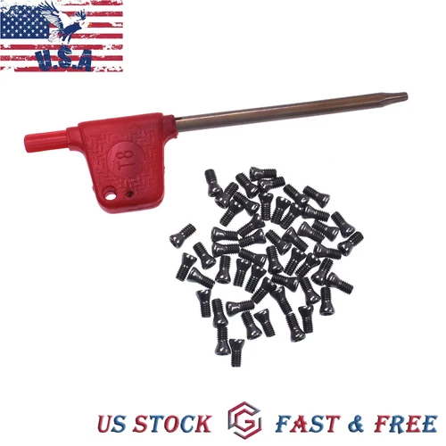 50Pcs M2.5 X 6Mm Insert Torx Screw For Carbide Inserts Lathe Tool ...