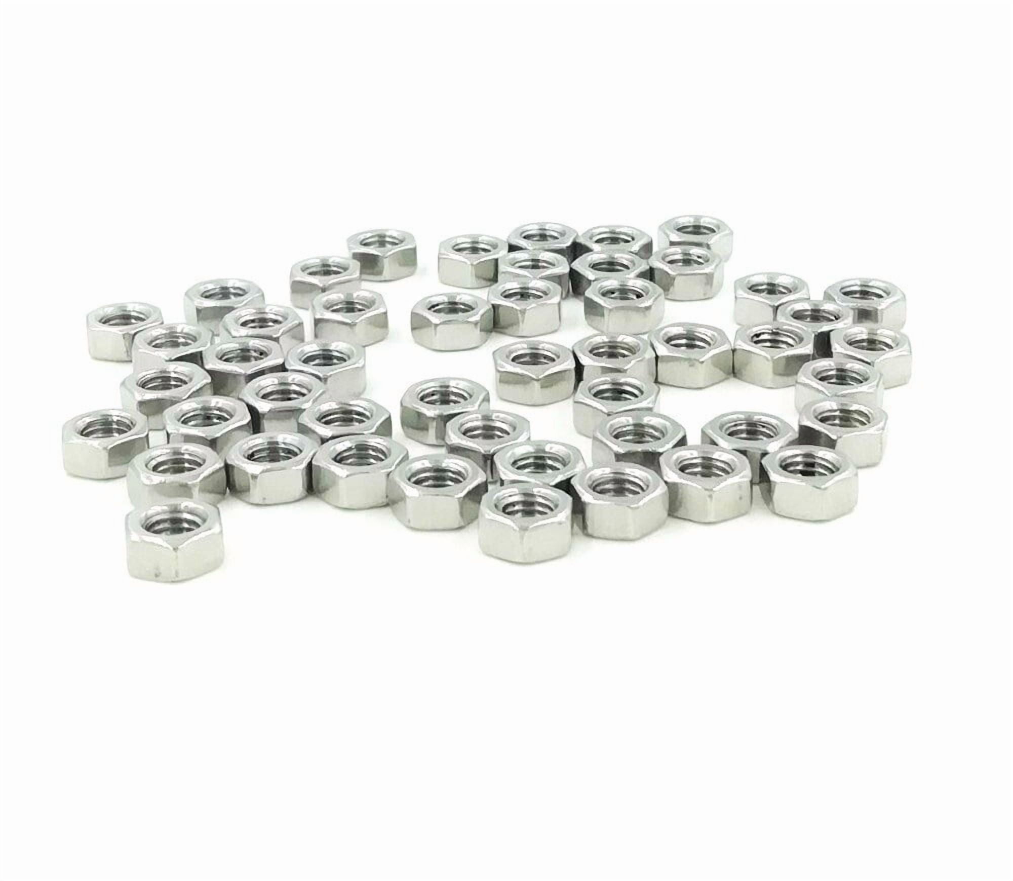 50Pcs M2 M3 M4 M5 M6 304 Stainless Steel Metric Thread Hex Nut Hexagon ...