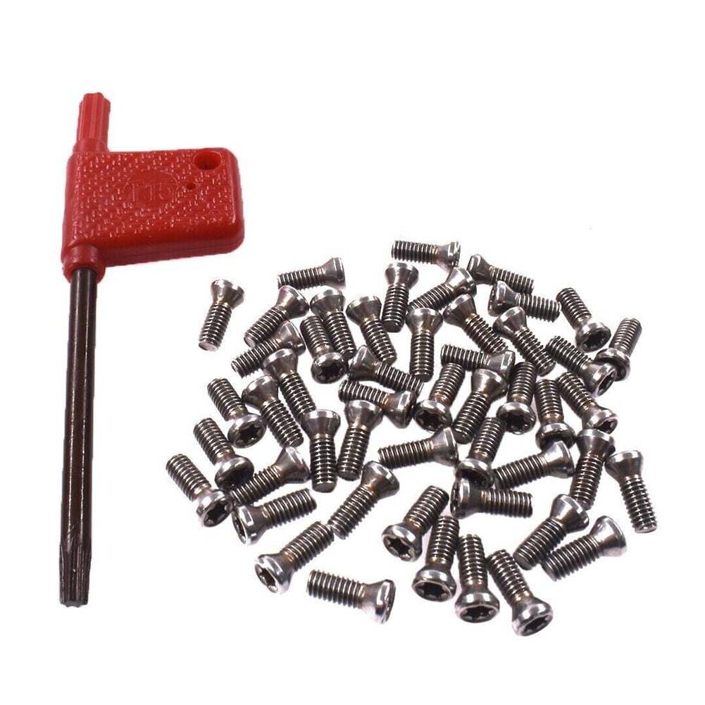 50pcs M3 x 10mm Insert Torx Screw for Carbide Inserts Lathe Tool ...