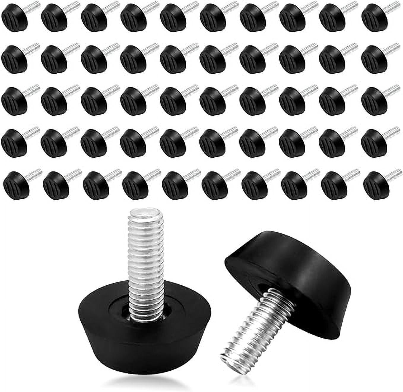 50Pcs M6 Thread Adjustable Furniture Levelers Screw Foot Leveling Feet ...