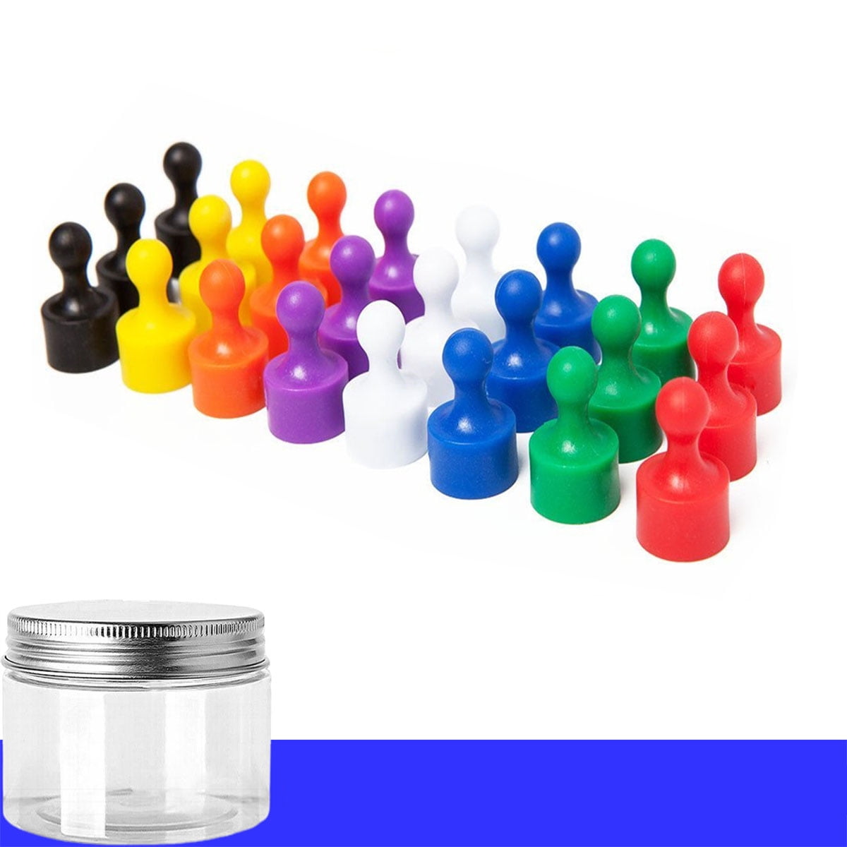 50Pcs Magnets, Strong Push Pin Magnets for Craft, Refrigerator Fridge ...