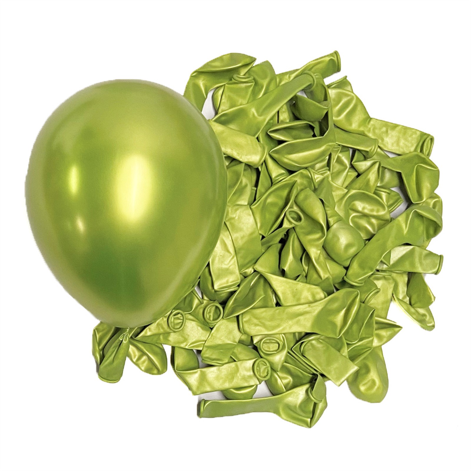 50Pcs Metal Balloons Rose Gold Metalli Chrome Gold Latex Balloons ...