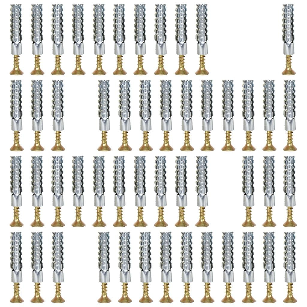 50Pcs Metal Expansion Screws Concrete Wall Anchors Expansion Bolt ...