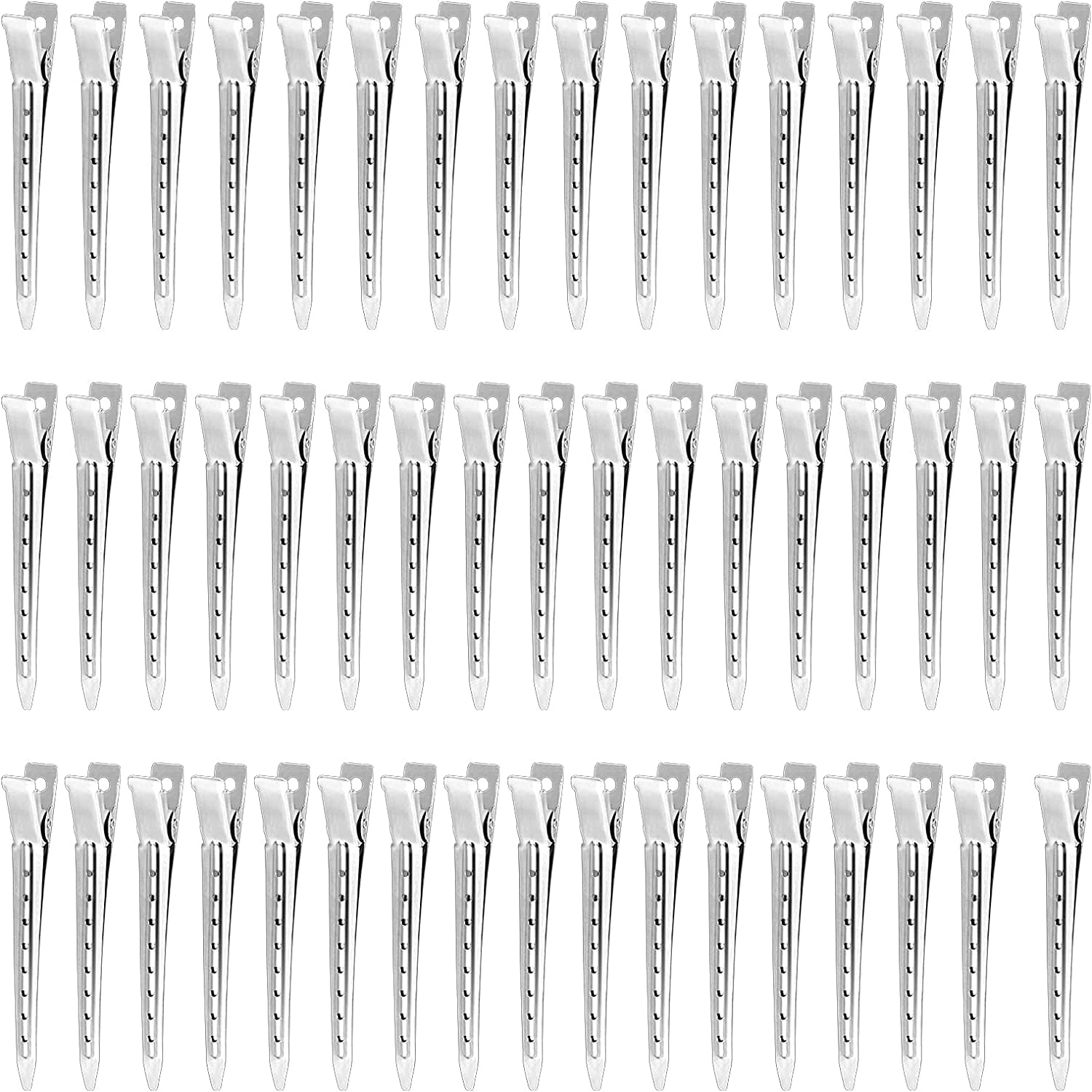 50Pcs Metal Hair Sectioning Clips, 3.5 Inch Metal Hair Separating Clips ...