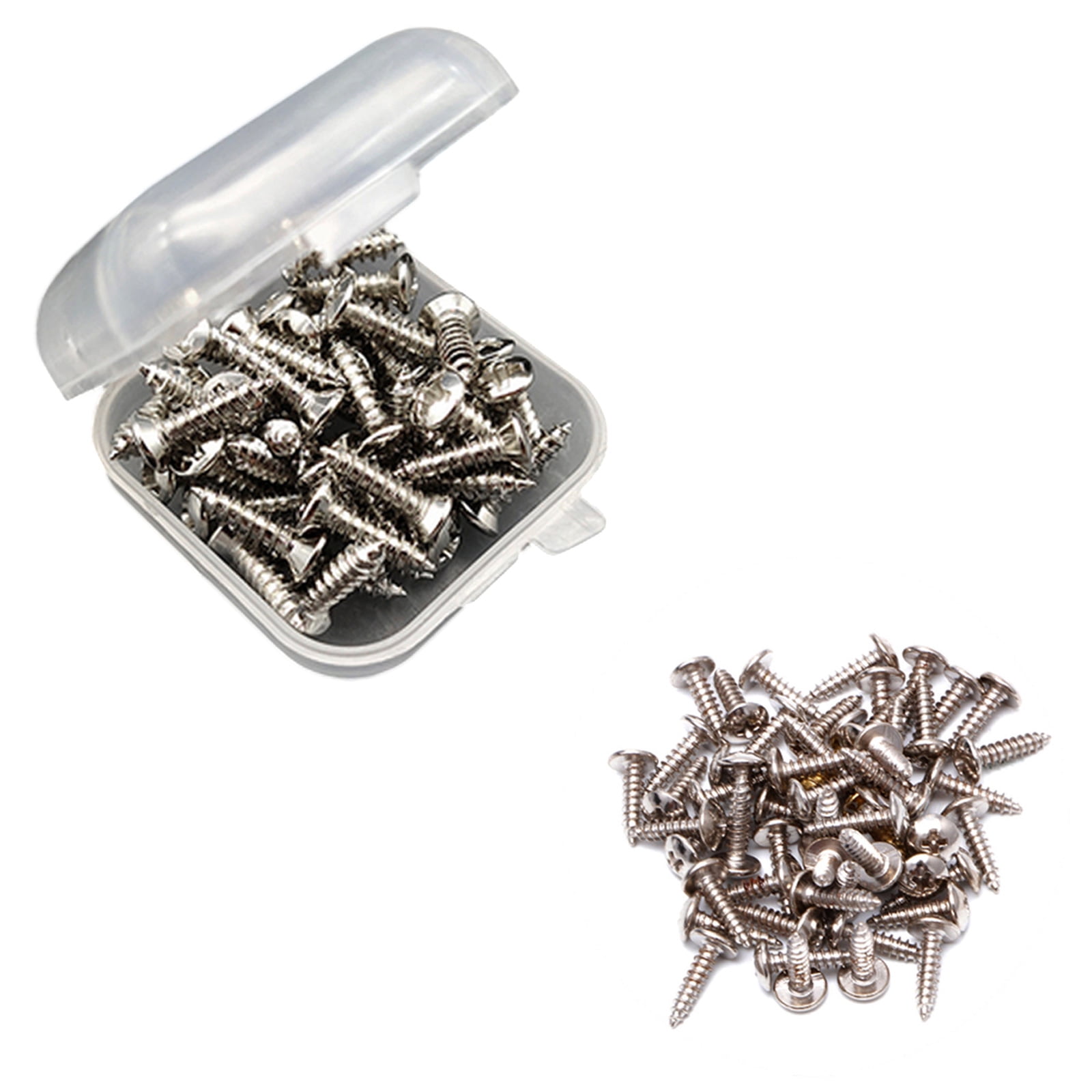 50Pcs Metal Pick Guard Scratchplate Screws Electric Guitar Bass ...