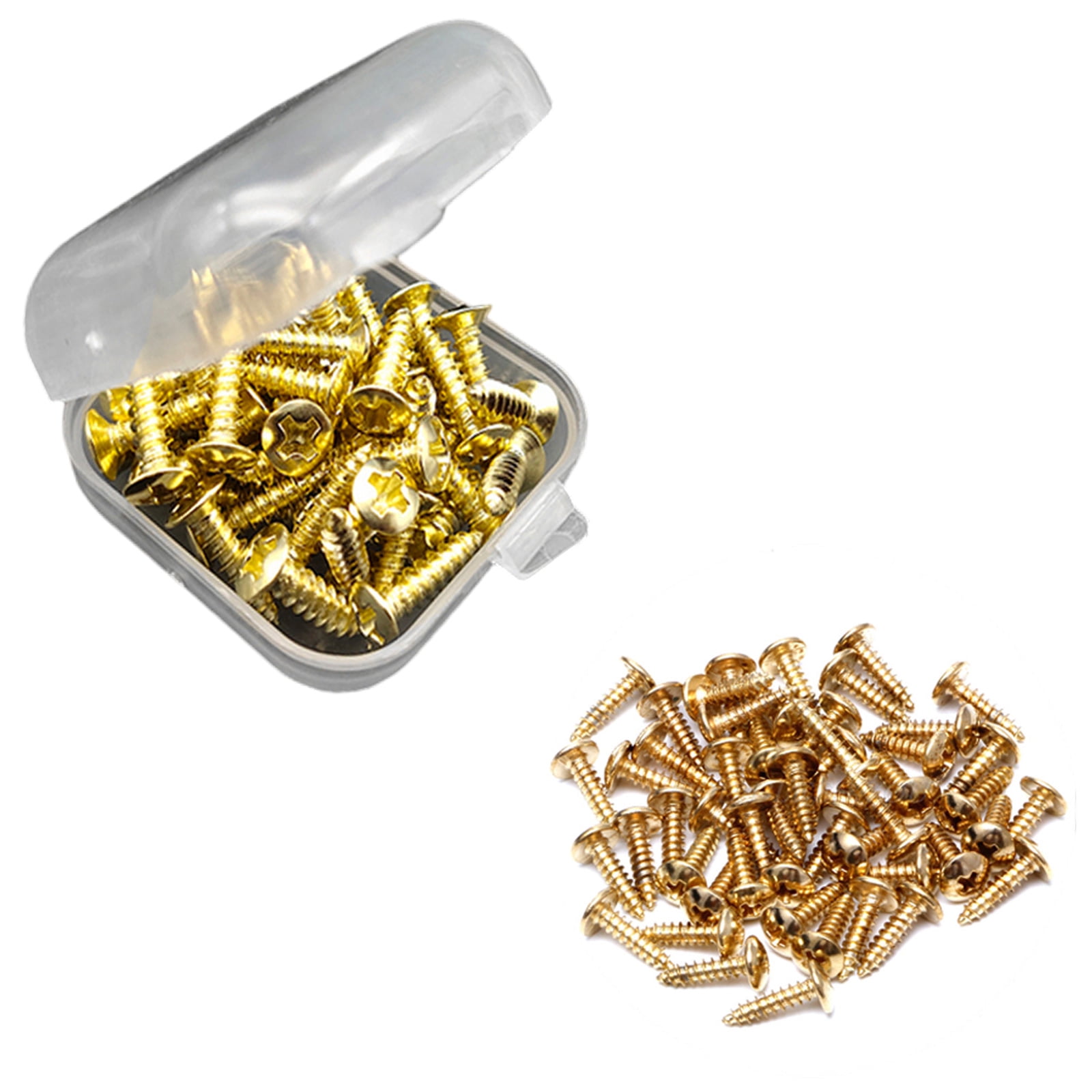 50Pcs Metal Pick Guard Scratchplate Screws Electric Guitar Bass ...