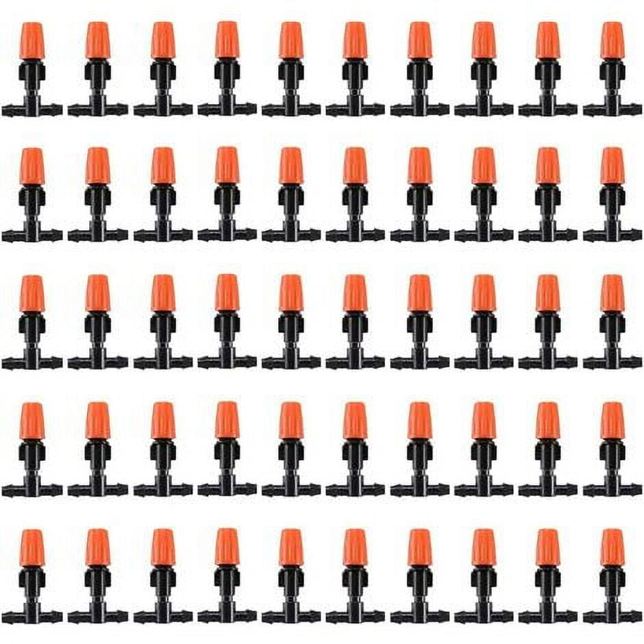 Micro Spray Adjustable Flow Irrigation Drippers for Garden - 50 Pcs ...