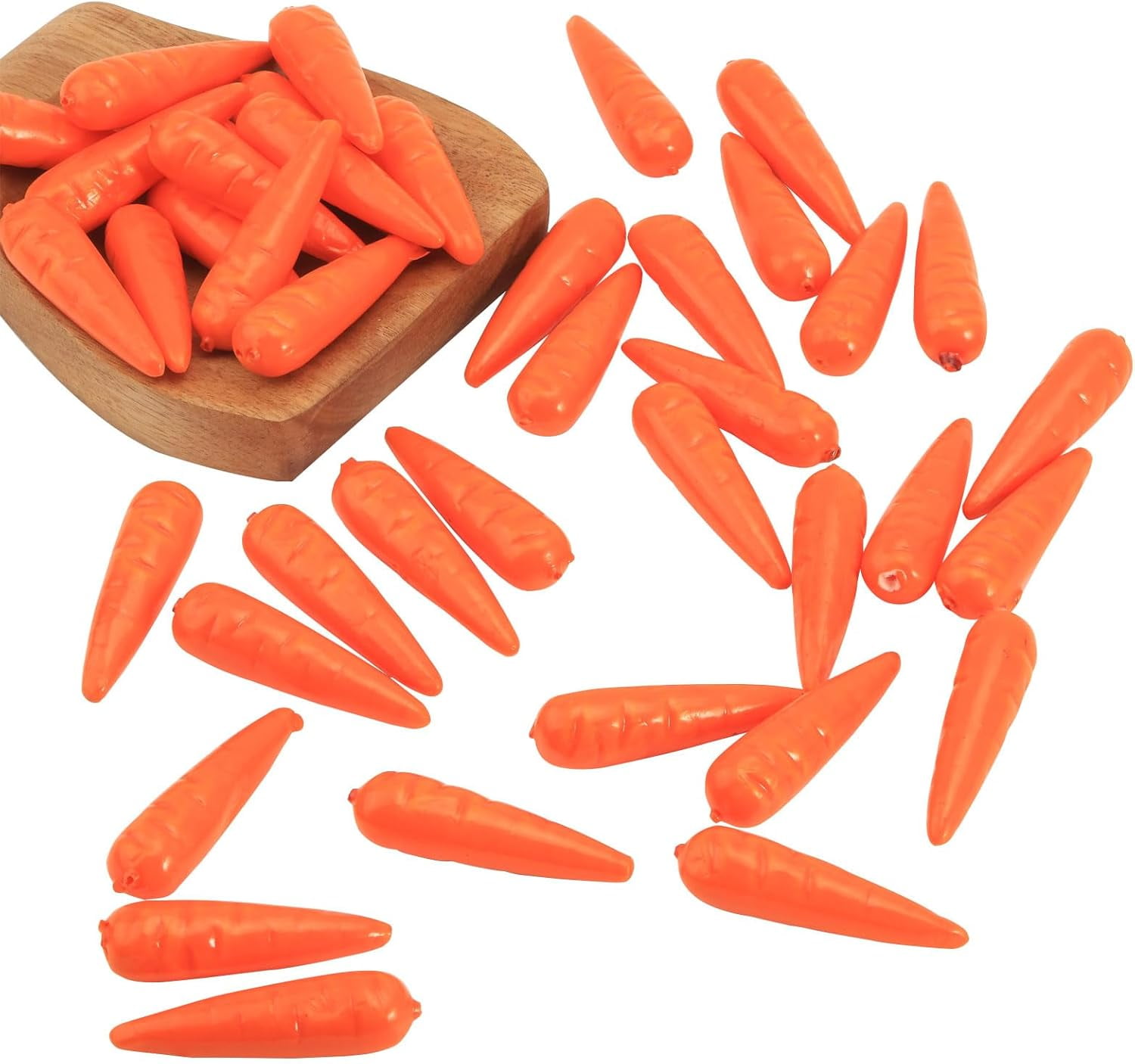 50Pcs Mini Easter Decor Carrots Realistic Fake Carrots Lifelike Carrots ...