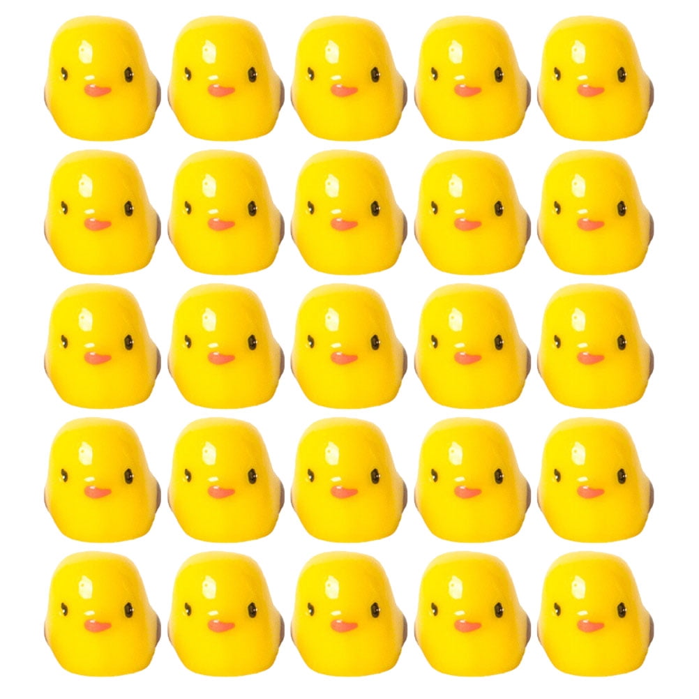 50Pcs Miniature Duck Statues Resin Duck Figurine Animal Mini Garden ...