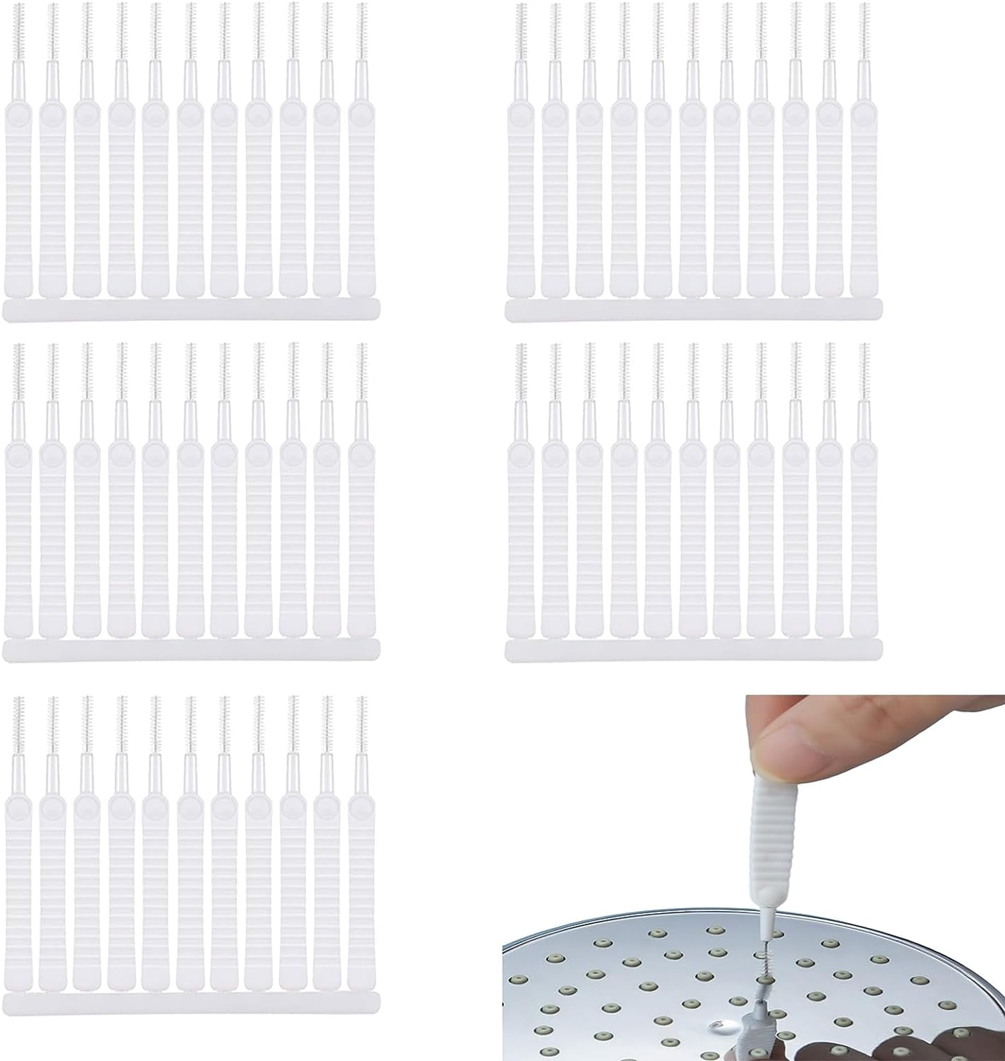 50Pcs Multifunction Shower Head Cleaner Anti Clogging Shower Cleaning ...