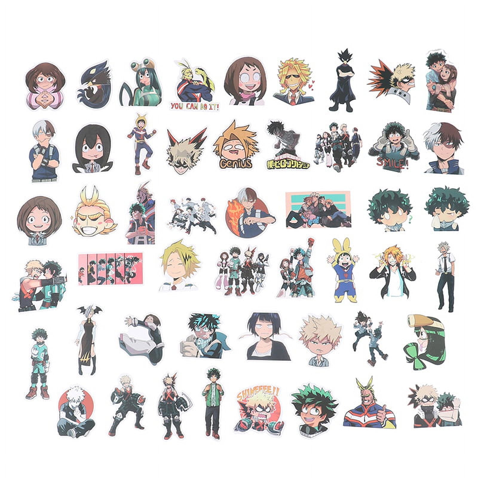 50Pcs My Hero Academia Japan Anime Stickers For DIY Skateboard Guitar ...