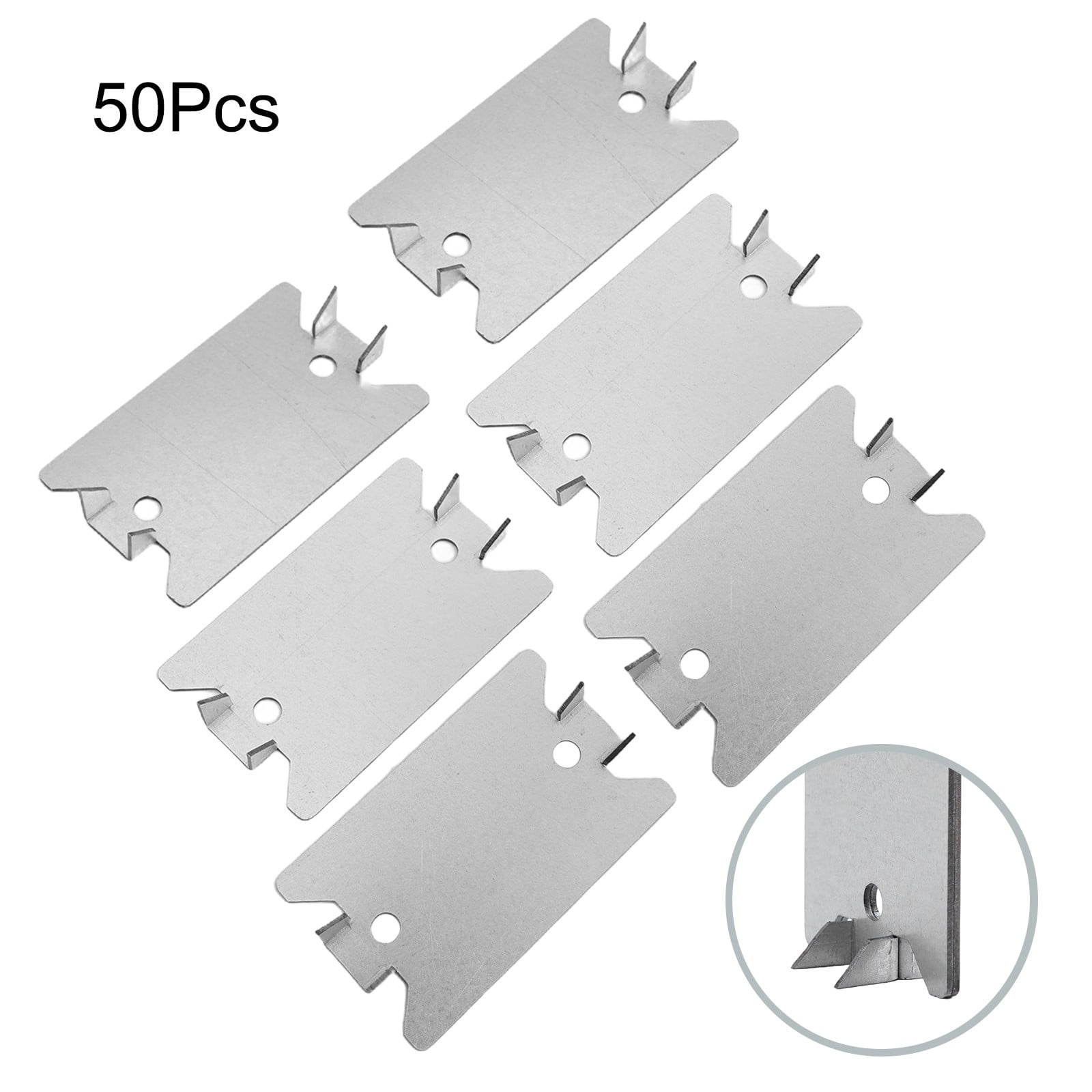50Pcs Nail Plates Studs Steel Safety To Protect Plumbing Wiring Cable ...