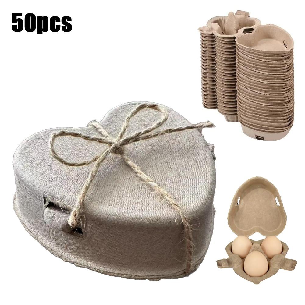 50Pcs Native Egg Packaging Box Paper Pulp Tray Packing Carton Bulk ...