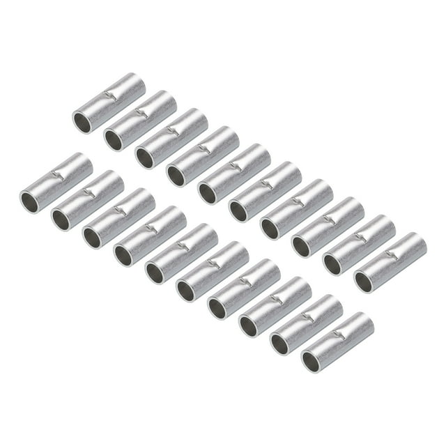 50Pcs Non Insulated Butt Connectors 8AWG Wire Connector BN-8 for ...