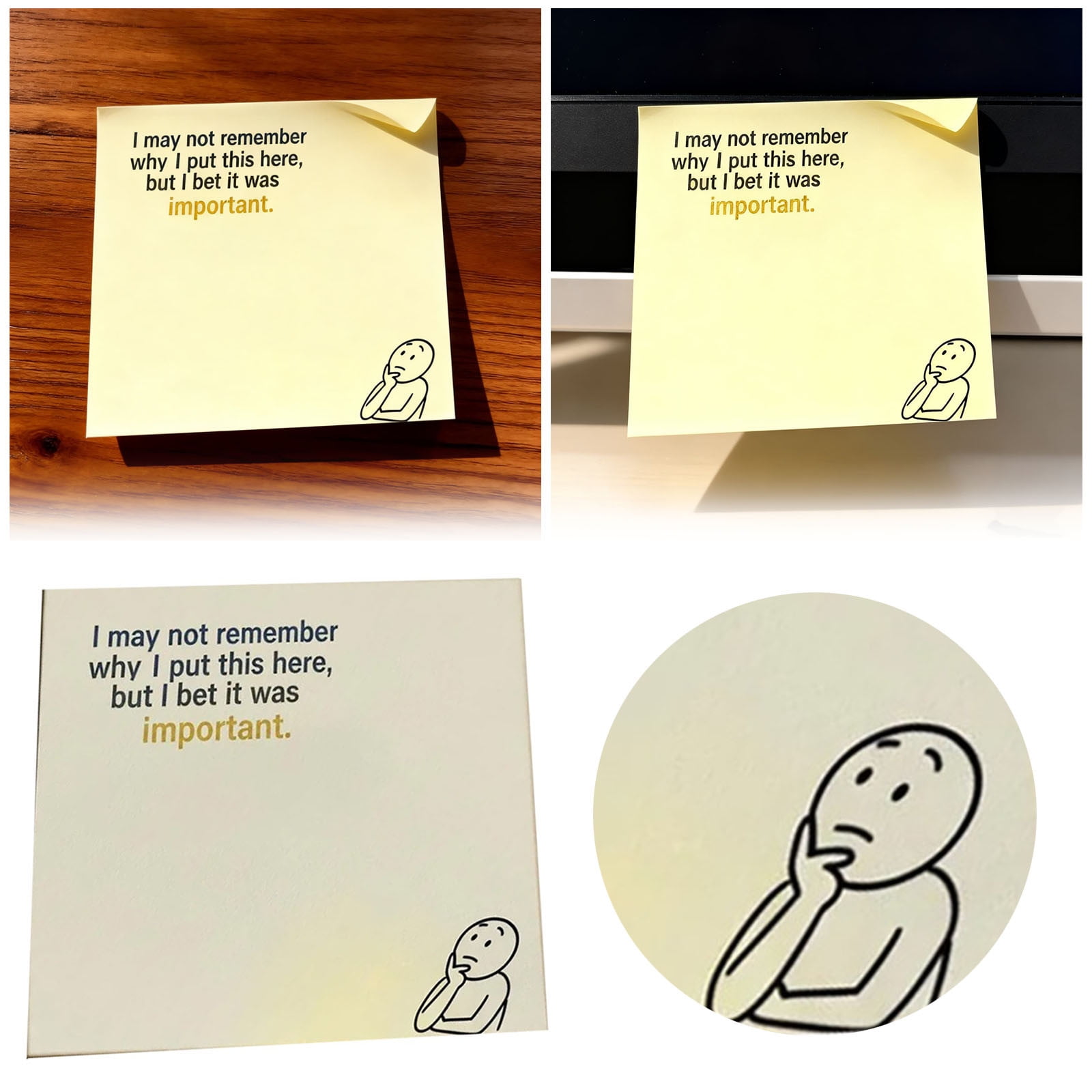 50Pcs Notes And Sticky Notes Printed With Humorous Quotes Detective ...