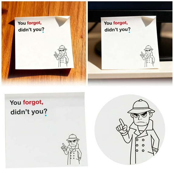 50Pcs Notes And Sticky Notes Printed With Humorous Quotes Detective ...