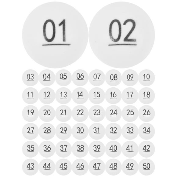 Raffle Balls Numbered